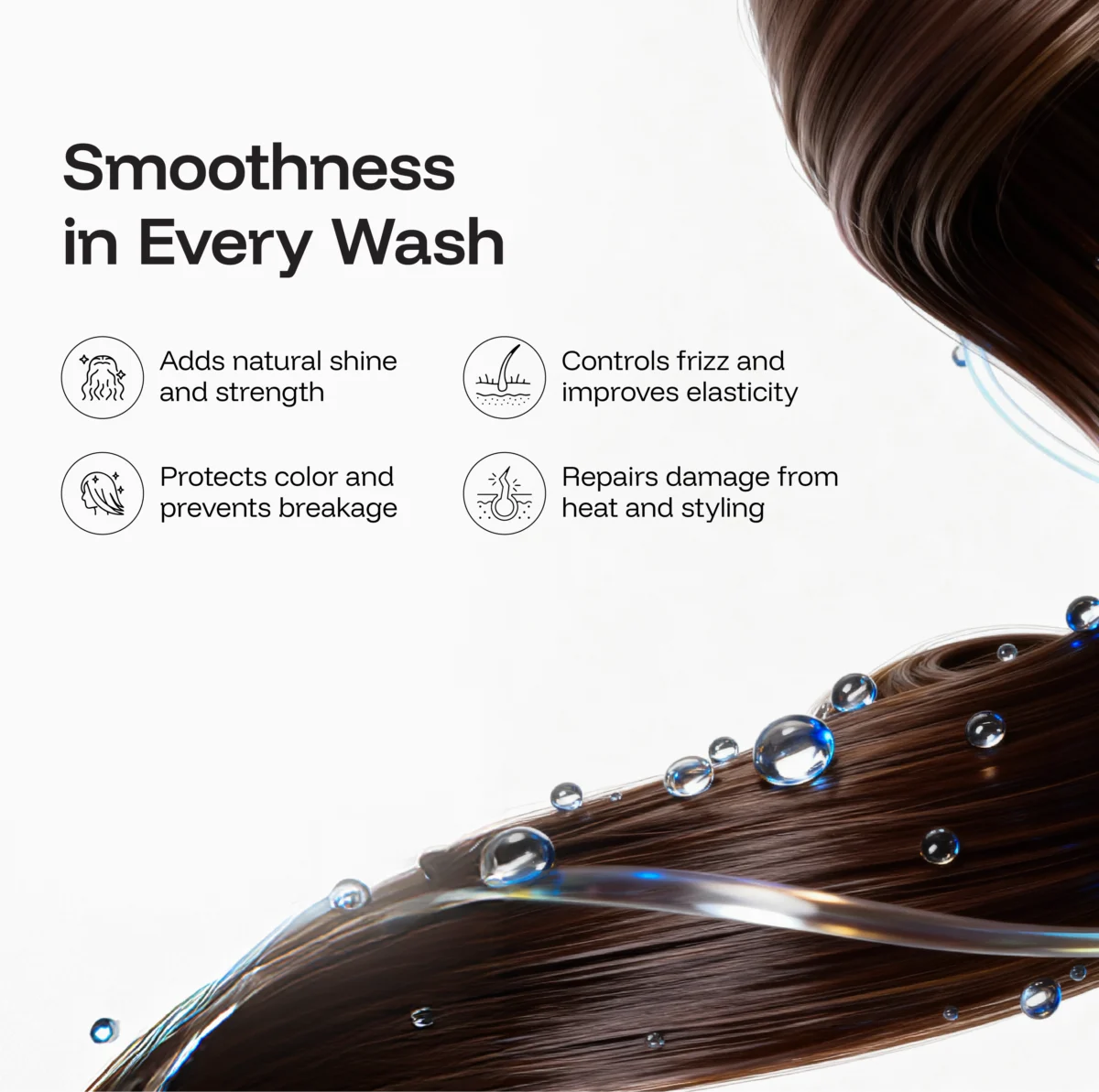 Black Algae Extract Frizz Repair Shampoo | CINCINNUS - onestall